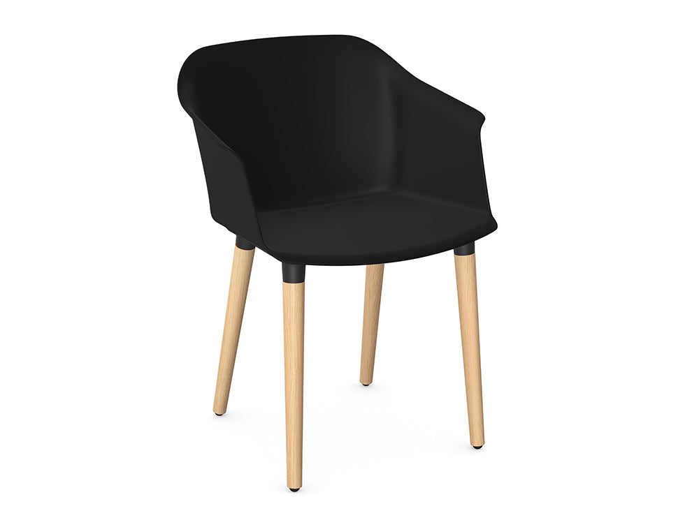 Ws.D Jupiter Chair with Wooden Legs