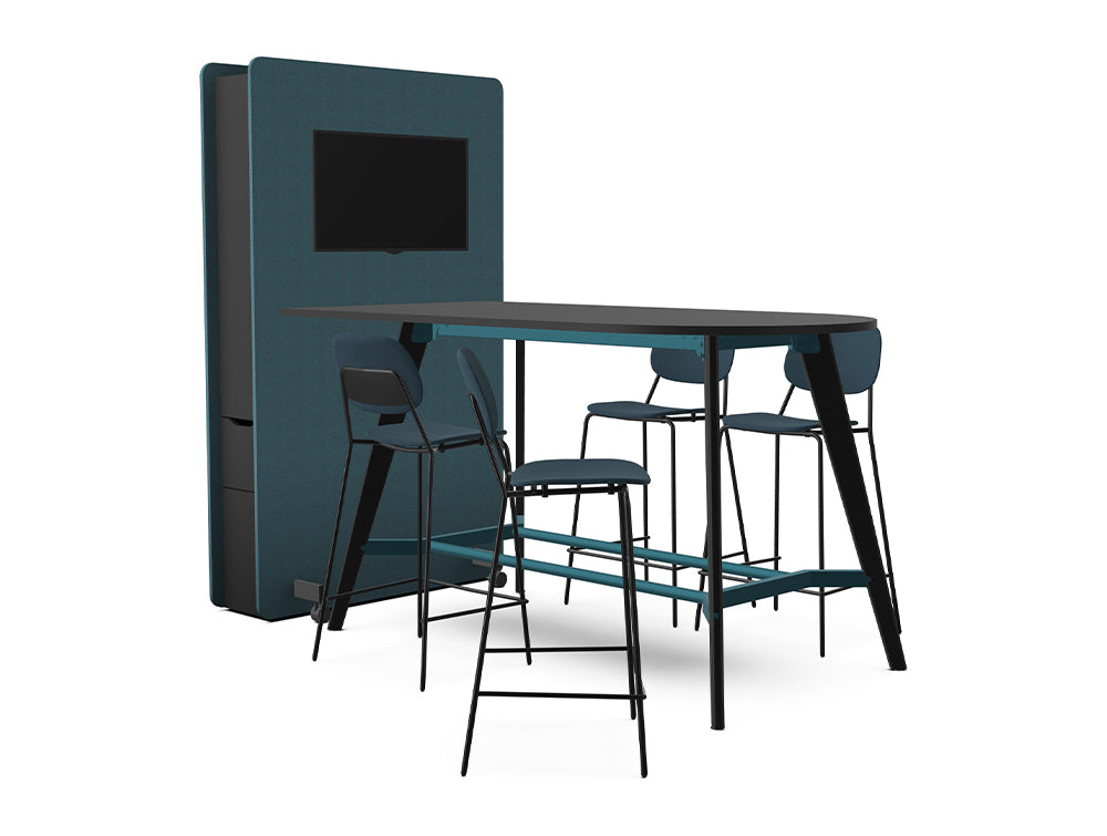 Meeting Room with Media Wall & High Table | Modern Conference Space