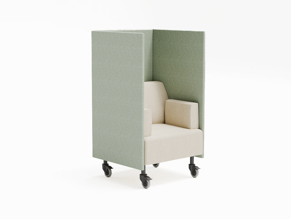 Ws.D Snug Mobile Armchair with High Back