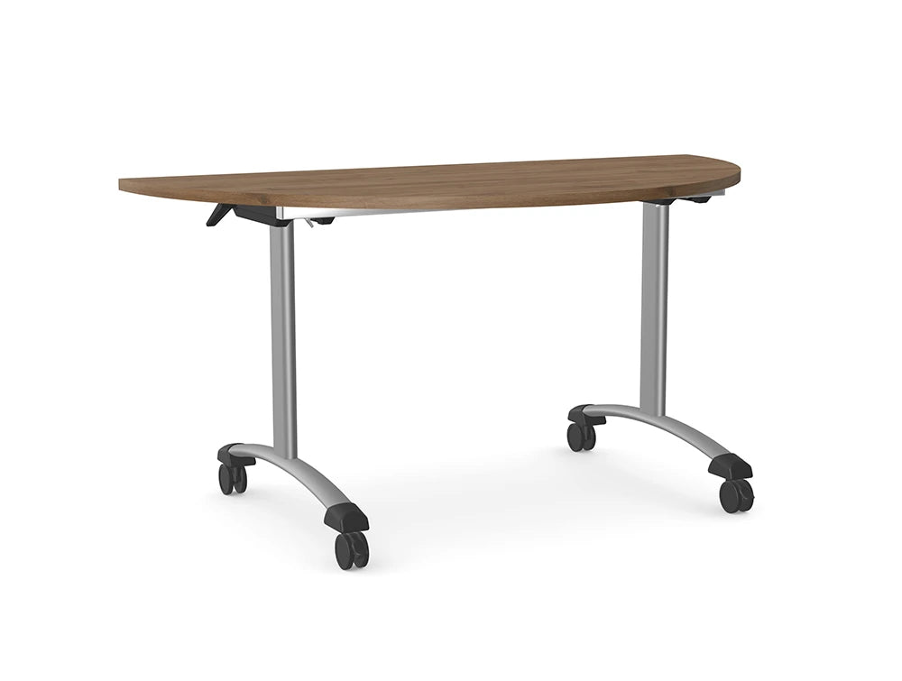Ws.D Twister Mobile Tilt Semi-Circle Table with Standard Leg